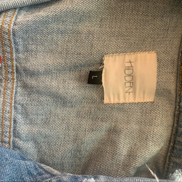 Hidden | Jackets & Coats | Hidden Embroidery Statement Jean Jacket ...